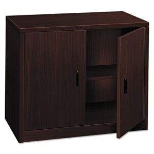 hon 105291nn 10500 series storage cabinet w/doors, 36w x 20d x 29-1/2h, mahogany