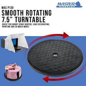 Master Airbrush Smooth Rotating 7.5 in. Diameter Turntable - for Hobby Spray Booths, Airbrushing Projects, Cake Decorating, Rotating TV or Monitor and More