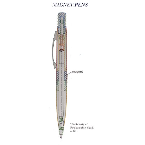 Magnetic Green Click Action Ballpoint Pen