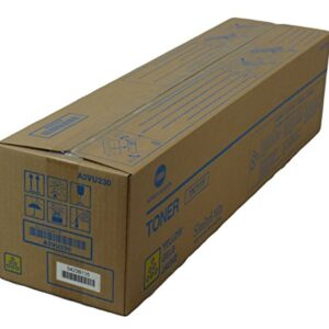 Konica Minolta TN-711Y A3VU230 Bizhub C654 C754 Toner Cartridge (Yellow) in Retail Packaging