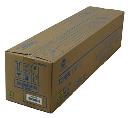 Konica Minolta TN-711Y A3VU230 Bizhub C654 C754 Toner Cartridge (Yellow) in Retail Packaging