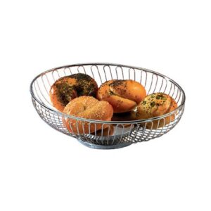 tablecraft 7-1/2" oval basket - chalet series