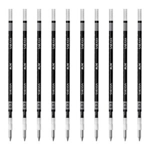 zebra brnjk3bk prefer sarasa njk-0.3 ballpoint pen refills, black, 10 pieces