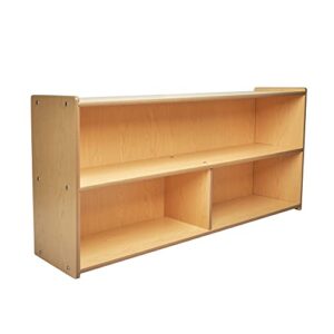 children's factory, ang7148, angeles value line toddler 2-shelf storage, 24"h, kids classroom organizer, playroom, daycare and preschool bookshelves