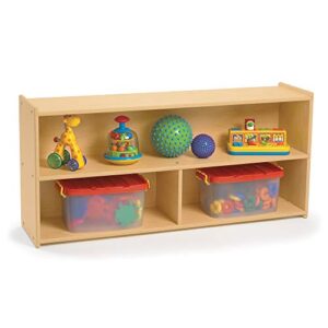 Children's Factory, ANG7148, Angeles Value Line Toddler 2-Shelf Storage, 24"H, Kids Classroom Organizer, Playroom, Daycare and Preschool Bookshelves