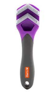 hartz groomer's best fur fetcher de-shedder cat brush,black