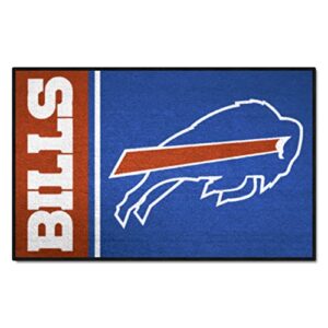 fanmats 8226 buffalo bills starter mat accent rug - 19in. x 30in. | sports fan home decor rug and tailgating mat uniform design