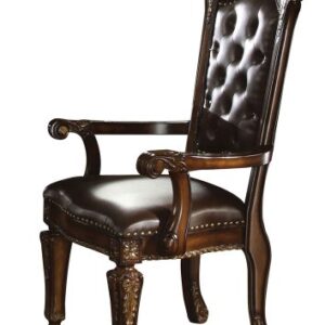 ACME Vendome Arm Chair, Cherry Finish, Set of 2