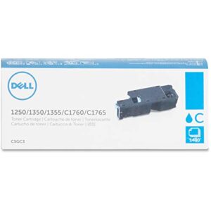 dell c5gc3 1250 1350 1355 1760 1765 toner cartridge (cyan) in retail packaging