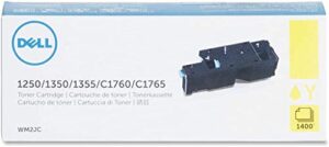 dell wm2jc yellow toner cartridge 1250c/1350cnw/1355cn/1355cnw/c1760nw/c1765nf/c1765nfw color printers