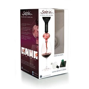 Soireehome - In Bottle Wine Aerator - For Red Wine, White Wine, And Rose Wine! - Made Of Glass, Makes Your Wine Taste Better