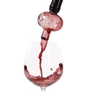 soireehome - in bottle wine aerator - for red wine, white wine, and rose wine! - made of glass, makes your wine taste better