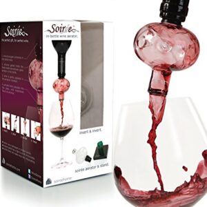 Soireehome - In Bottle Wine Aerator - For Red Wine, White Wine, And Rose Wine! - Made Of Glass, Makes Your Wine Taste Better