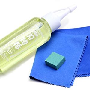 Yoshihiro 100% Pure Tsubaki Japanese Knife Maintenance Oil 3.4oz(100ml) with Complimentary Sabitori Rust Eraser and Microfiber Cloth