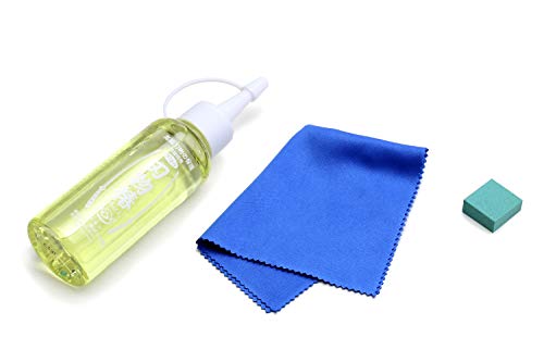 Yoshihiro 100% Pure Tsubaki Japanese Knife Maintenance Oil 3.4oz(100ml) with Complimentary Sabitori Rust Eraser and Microfiber Cloth