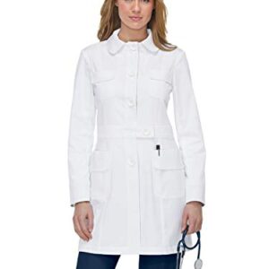 KOI 408 Women's Geneva Lab Coat White M