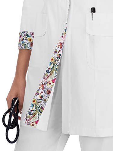 KOI 408 Women's Geneva Lab Coat White M