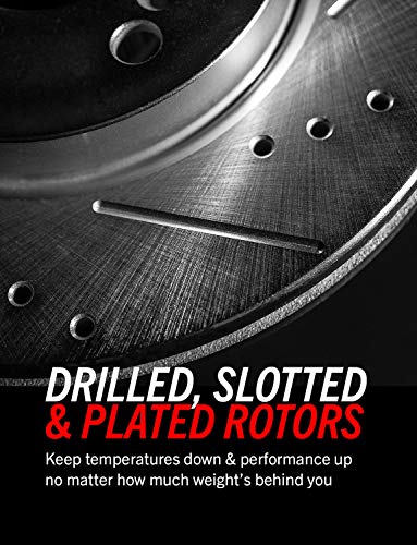 Power Stop K4033-36 Front and Rear Z36 Truck & Tow Brake Kit, Carbon Fiber Ceramic Brake Pads and Drilled/Slotted Brake Rotors