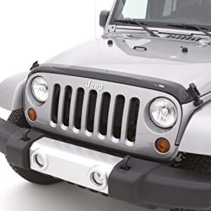 Auto Ventshade [AVS] Aeroskin Hood Protector | 2007 - 2018 Jeep Wrangler - JK (Includes Unlimited), Low Profile/Flush - Smoke | 322060