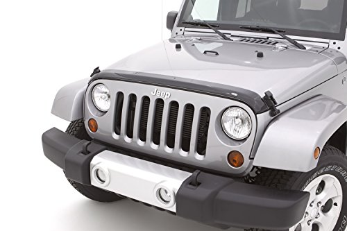 Auto Ventshade [AVS] Aeroskin Hood Protector | 2007 - 2018 Jeep Wrangler - JK (Includes Unlimited), Low Profile/Flush - Smoke | 322060