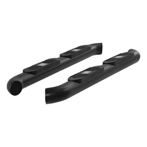 aries al231007 big step 4-inch round black aluminum nerf bars, select jeep wrangler jk