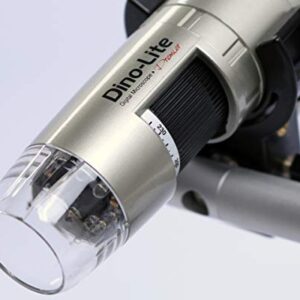 Dino-Lite USB Digital Microscope AM3111-0.3MP, 10x - 50x, 230x Optical Magnification, 8 LEDs