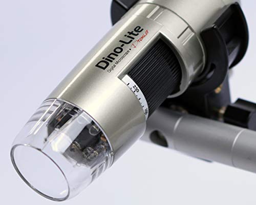 Dino-Lite USB Digital Microscope AM3111-0.3MP, 10x - 50x, 230x Optical Magnification, 8 LEDs