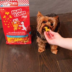 Pupcorn Plus Puffed Dog Treats w/ Prebiotic & Probiotics, cheese, 14.5 oz (Pack of 1)