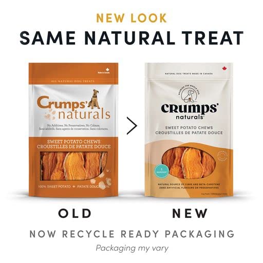 Crumps Naturals Sweet Potato Chews 612g/21.6oz(Product Packaging May Vary)