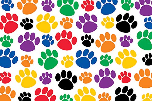 Teacher Created Resources Colorful Paw Prints Postcard (4799), Multi