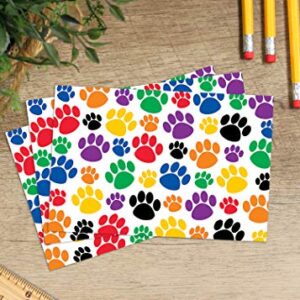 Teacher Created Resources Colorful Paw Prints Postcard (4799), Multi