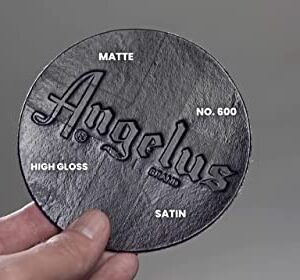 Angelus Brand Acrylic Leather Paint Finisher compatible with Wool, No. 600-4oz