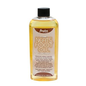 angelus brand prime neatsfoot oil compound shoes boots leather waterproof softener protector conditioner 8 oz