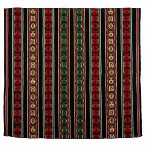 peruvian woven throw - black