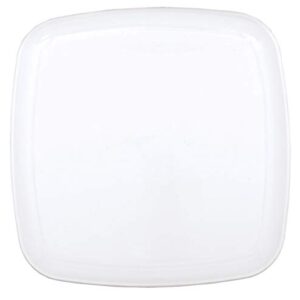 White Square Platter, 14"