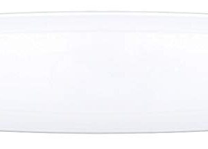 Amscan Long Plastic Platter - 6 1/2' x 17 1/2' - White - 1 Pc.