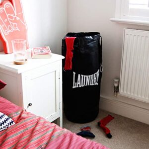 Suck UK | Laundry Bag | Punching Bag Shaped Hampers For Laundry | Laundry Basket & Dorm Room Essentials | Gifts For Men | Dirty Clothes Hamper For Knock Out Boys Bedroom Decor | Black Laundry Hamper