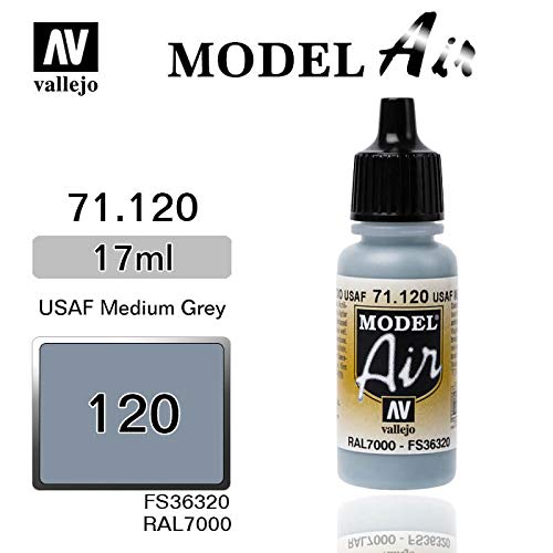 Vallejo USAF Dark Ghost Grey Paint, 17ml