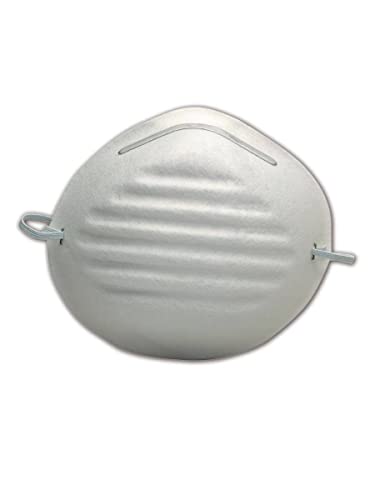 MAGID IR1901 Disposable Masks | Disposable Masks with an Aluminum Adjustable Nose Clip for a Contoured Seal - Great for Household Dust, White (50 Respirators)