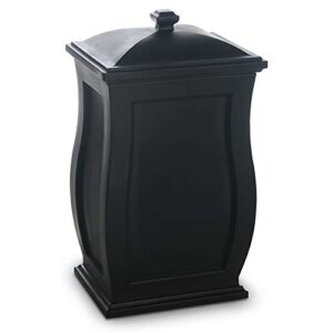 mayne mansfield multi-purpose storage bin - 20in x 20in x 38in - 45 gallons of storage capacity - polyethylene (5861-b)