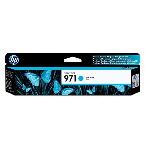 HP 971 | PageWide Cartridge | Cyan | Works with HP OfficeJet Pro X451, X476, X551, X576 | CN622AM