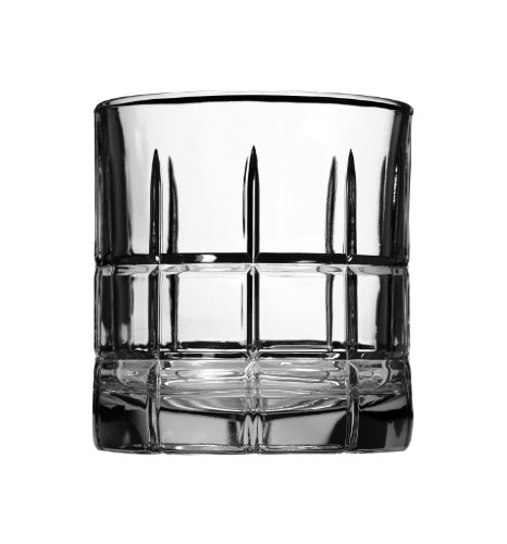 Anchor Hocking Manchester Rocks Old Fashioned Whiskey Glasses, 10.5 oz (Set of 4) -