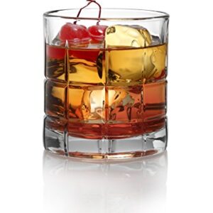 Anchor Hocking Manchester Rocks Old Fashioned Whiskey Glasses, 10.5 oz (Set of 4) -