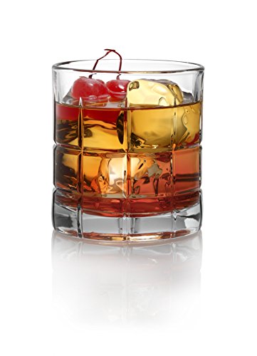 Anchor Hocking Manchester Rocks Old Fashioned Whiskey Glasses, 10.5 oz (Set of 4) -