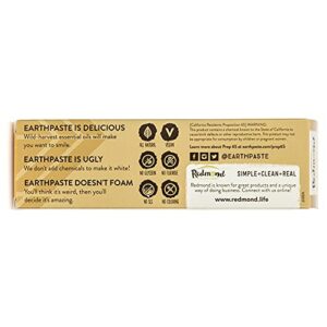 REDMOND - Earthpaste All Natural Non-Fluoride Vegan Organic Non GMO Real Ingredients Toothpaste, Lemon Twist, 4 Ounce, (3 Pack)