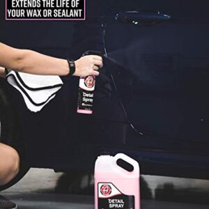 Adam's Detail Spray - Quick Waterless Detailer Spray For Car Detailing | Polisher Clay Bar & Car Wax Boosting Tech | Add Shine Gloss Depth Paint | Car Wash Kit & Dust Remover (Collection)