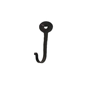 early american wrought iron wall hook