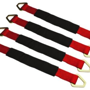 24" Red Axle Straps (4 Pack)