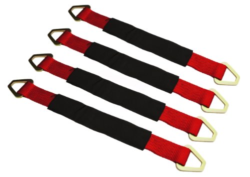 24" Red Axle Straps (4 Pack)