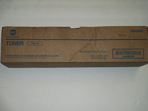 Konica Minolta TN414 A202030 Bizhub 363 423 Toner Cartridge (Black) in Retail Packaging